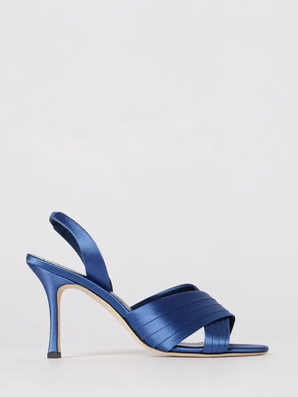 Manolo Blahnik Heeled Sandal - Royal Blue