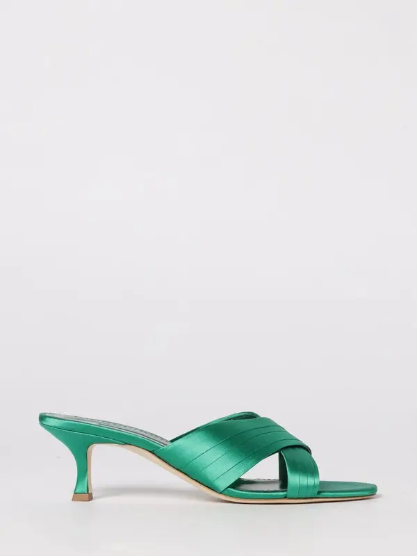 Manolo Blahnik Heeled Sandal - Green