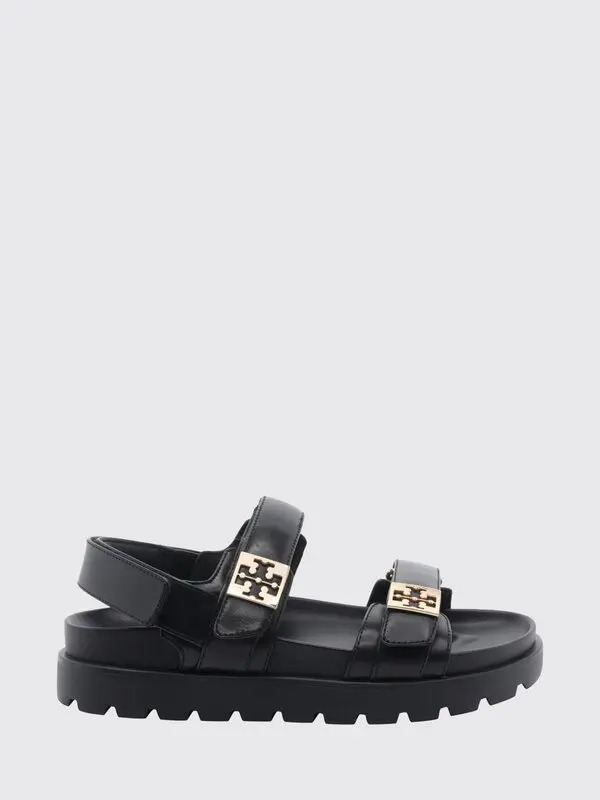 Tory Burch Leather Mellow Sport Sandal - Black