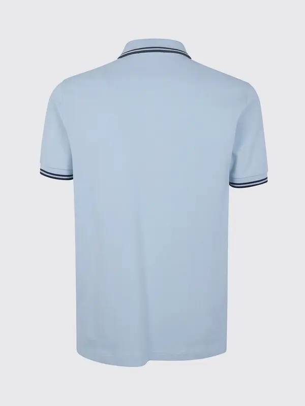 Fred Perry Cotton Polo Shirt With Logo - Blue 1