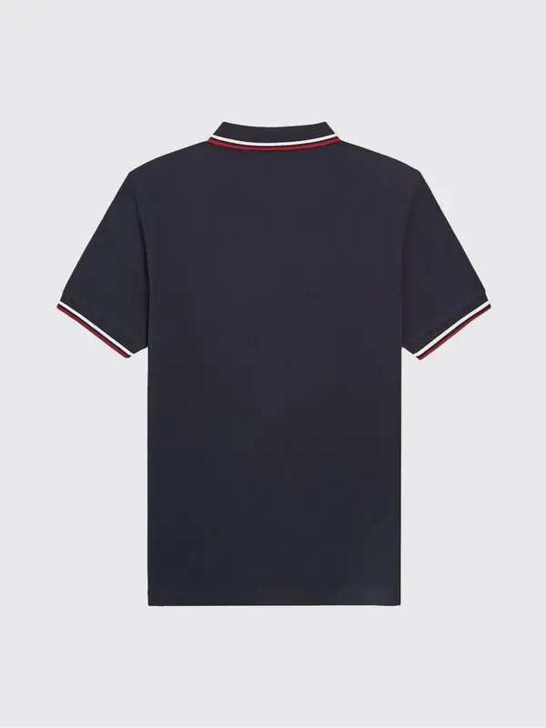 Fred Perry Cotton Polo Shirt With Logo - Sky