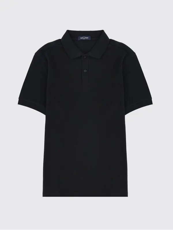 Fred Perry Cotton Polo Shirt With Logo - Navy