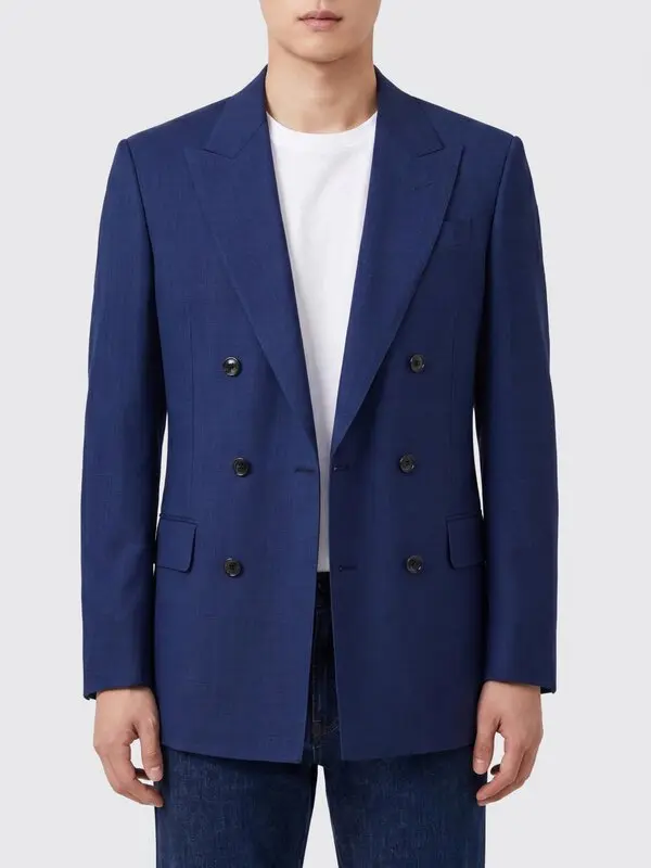 TOM FORD Double Breasted Jacket - Blue