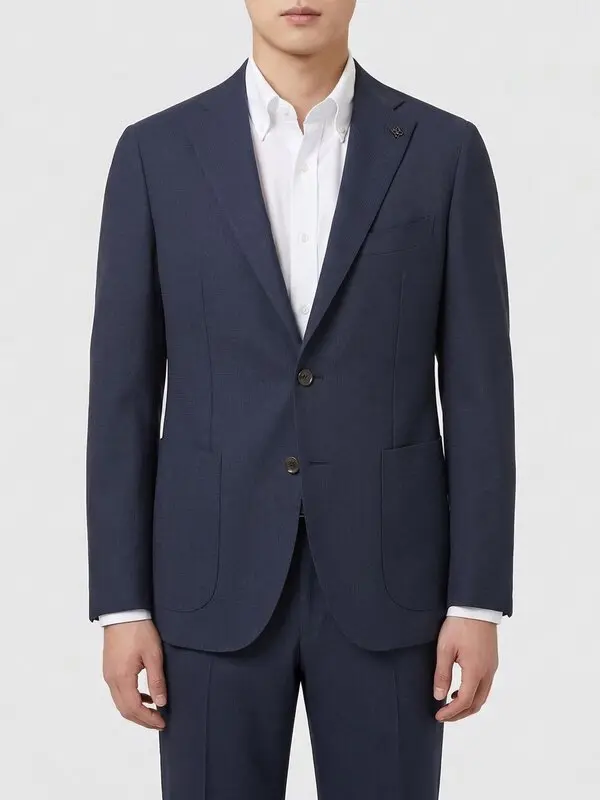 Tagliatore Single-breasted Blazer In Virgin Wool