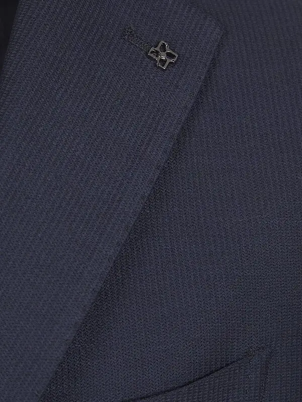 Tagliatore Single-breasted Blazer In Virgin Wool