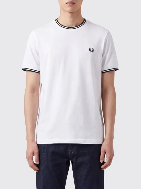 Fred Perry Cotton T-shirt With Logo - White
