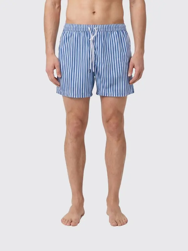 Fedeli Striped Swimsuit - Blue