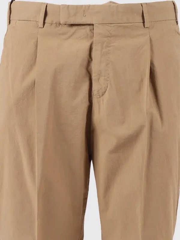 PT TORINO Stretch Cotton Tailored Trousers - Beige