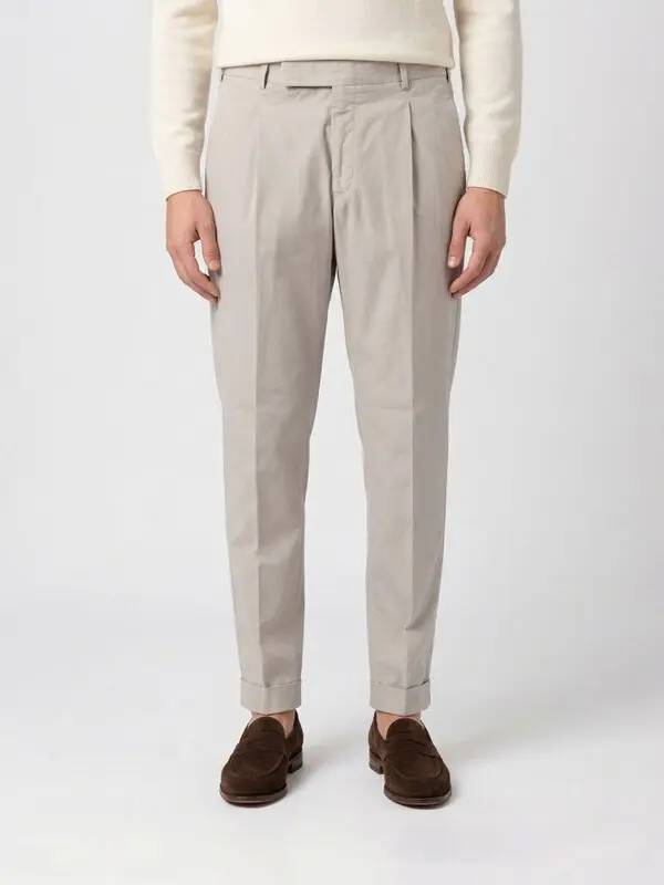 PT TORINO Flat Front Trousers - Grey
