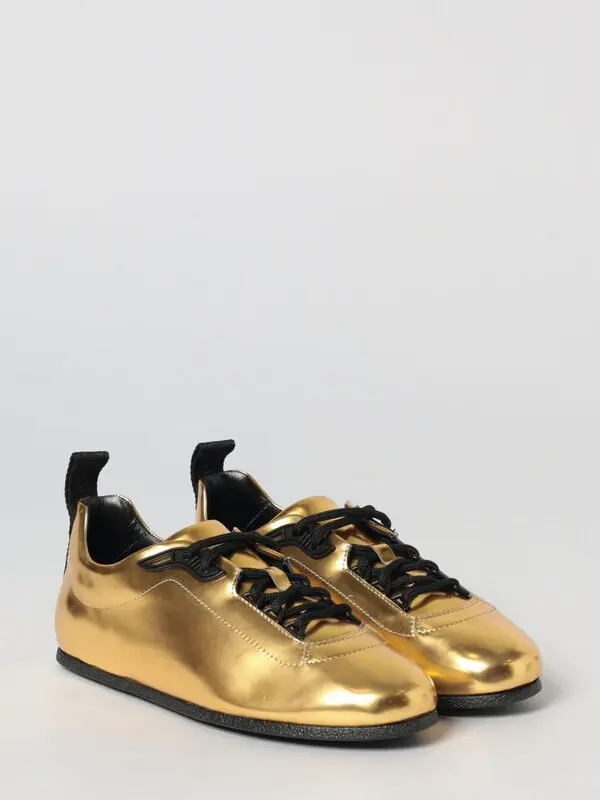 Moschino Laminated Leather Sneakers