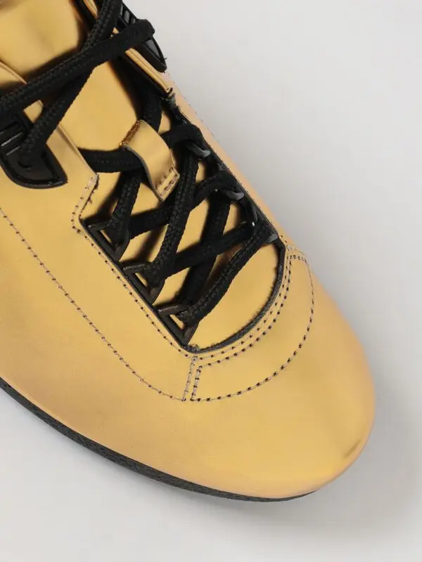 Moschino Laminated Leather Sneakers