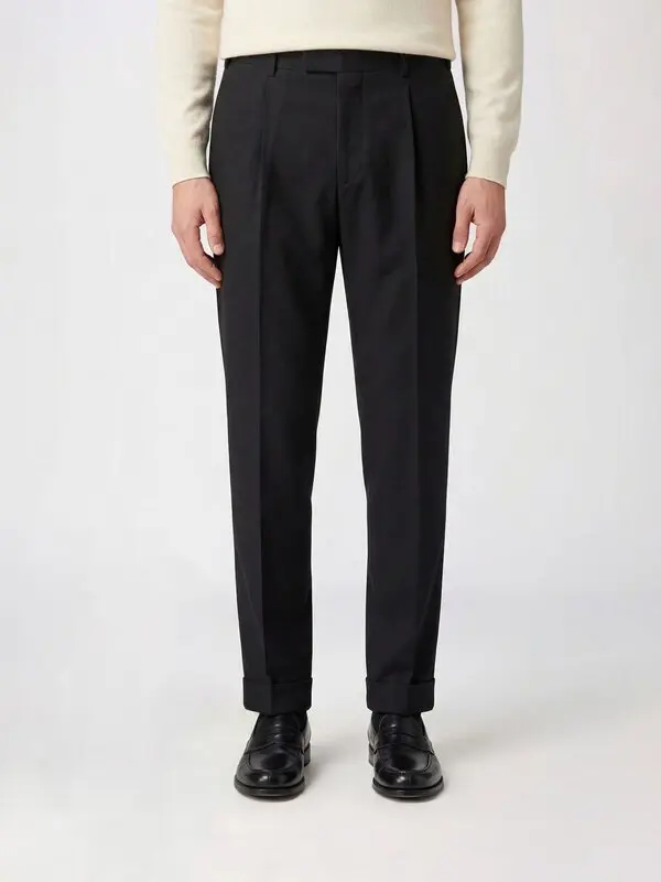 PT TORINO Stretch Virgin Wool Tailored Trousers - Blue