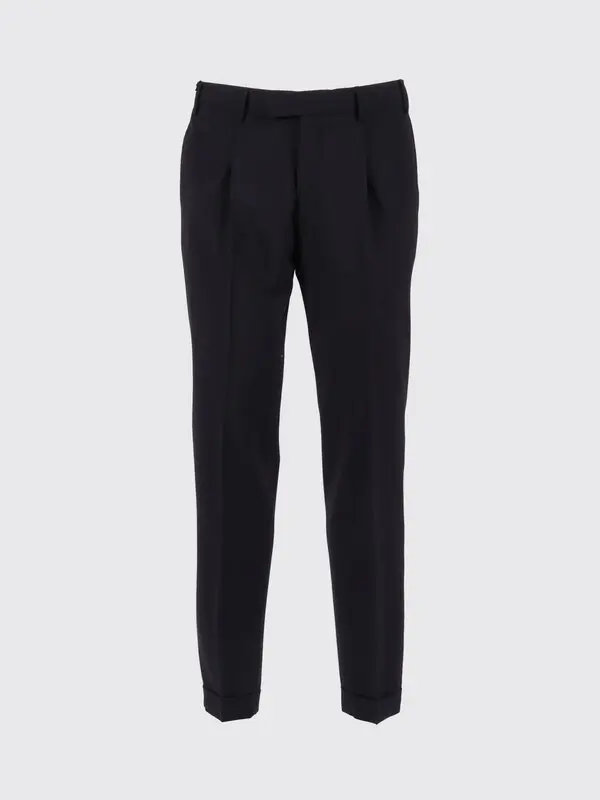 PT TORINO Stretch Virgin Wool Tailored Trousers - Blue