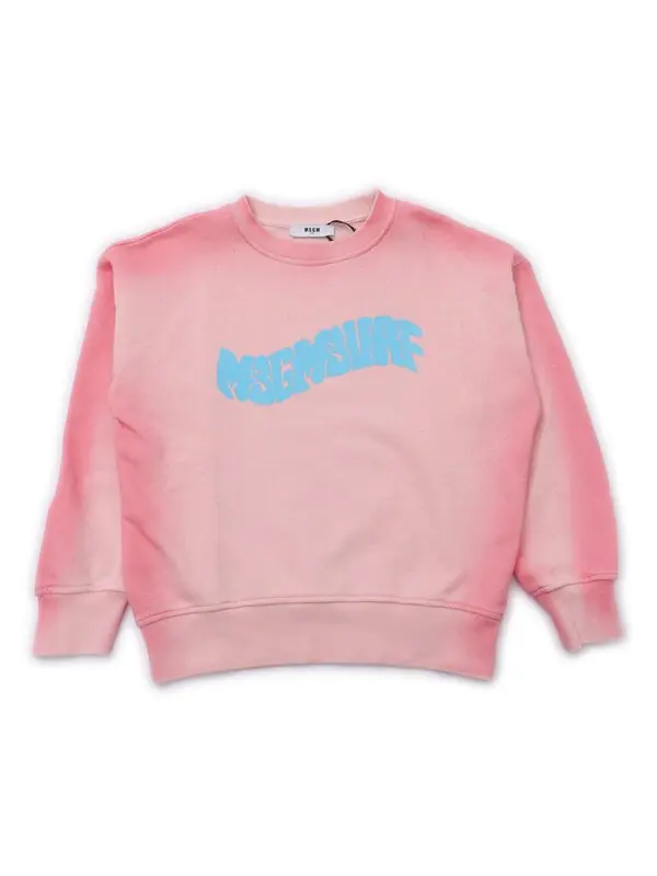 MSGM Airbrushed Sweatshirt - Red