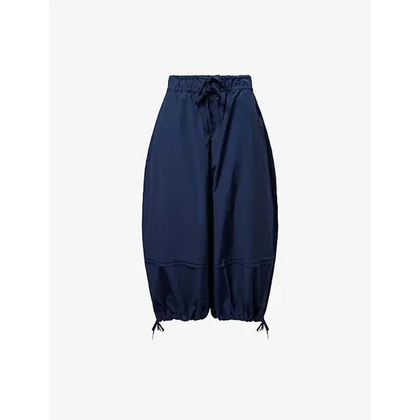 DAMSON MADDER Frida Wide-leg Cotton-blend Trousers