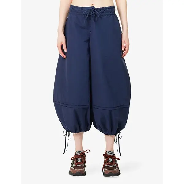 DAMSON MADDER Frida Wide-leg Cotton-blend Trousers
