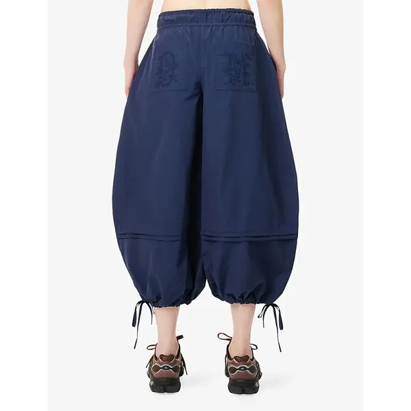 DAMSON MADDER Frida Wide-leg Cotton-blend Trousers
