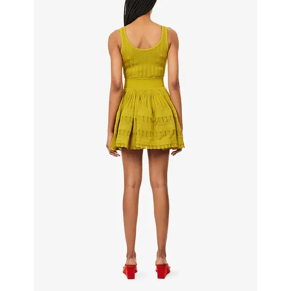 Alaïa Crinoline Knitted Mini Dress