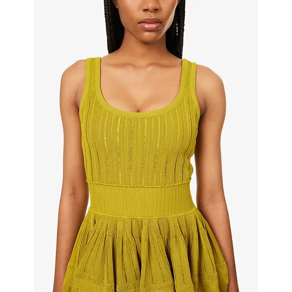 Alaïa Crinoline Knitted Mini Dress