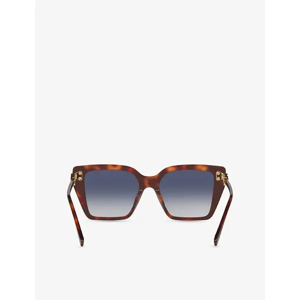 Fendi Tortoiseshell Acetate Square Frame Sunglasses - Brown