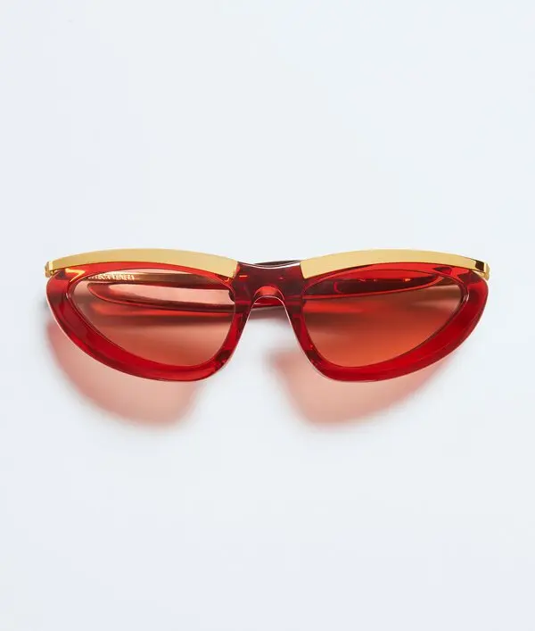 Bottega Veneta Prisma Cat Eye Sunglasses - Red