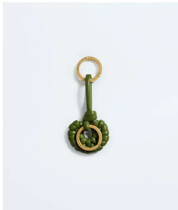 Bottega Veneta Seashell Knot Key Ring - Jalapeño