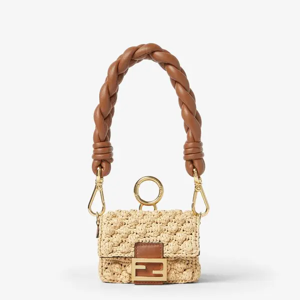 Fendi Nano Baguette Maxi Handle Charm - Beige