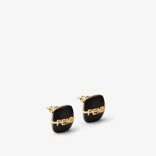 Fendi Graphy Earrings - Black