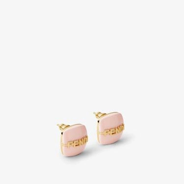 Fendi Graphy Earrings - Pink