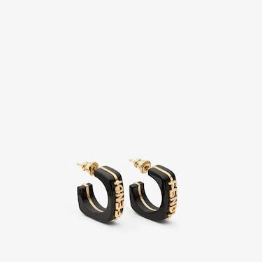 Fendi Graphy Earrings - Black