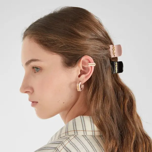 Fendi Graphy Hoop Earrings