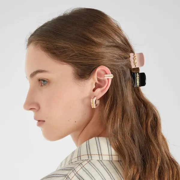 Fendi Graphy Hoop Earrings