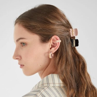 Fendi Graphy Hoop Earrings