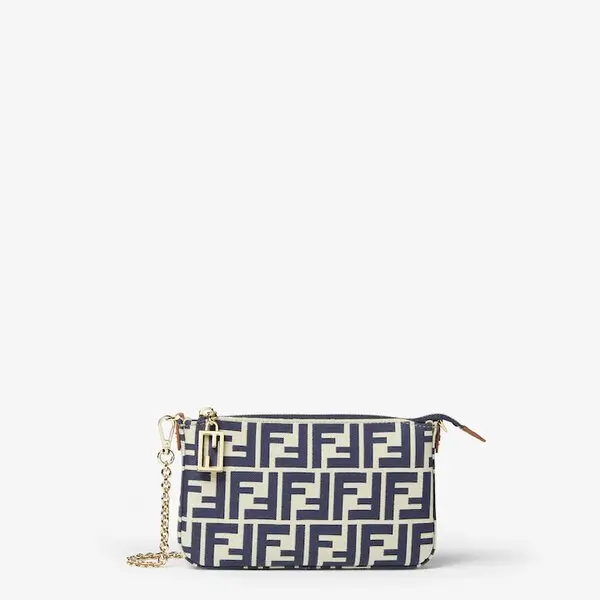 Fendi Ff Jacquard Baguette Pouch
