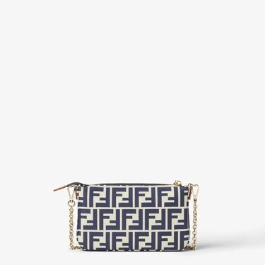 Fendi Ff Jacquard Baguette Pouch