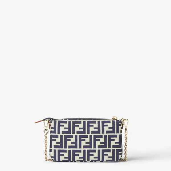 Fendi Ff Jacquard Baguette Pouch