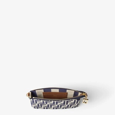 Fendi Ff Jacquard Baguette Pouch