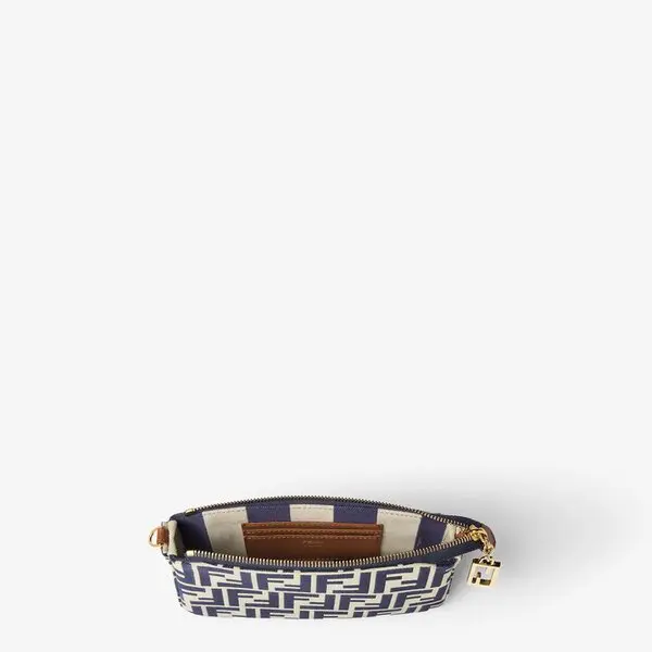 Fendi Ff Jacquard Baguette Pouch