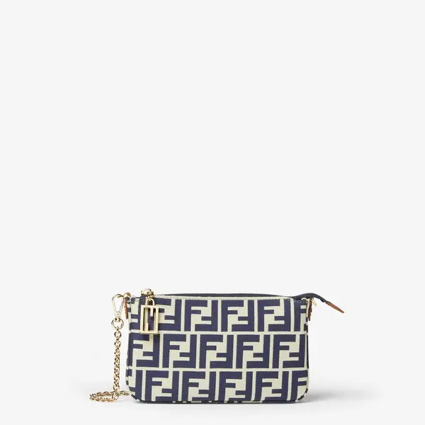 Fendi Ff Jacquard Baguette Pouch