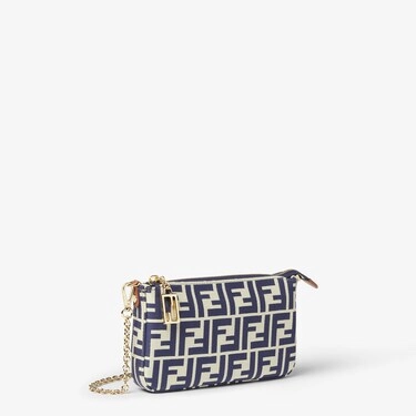 Fendi Ff Jacquard Baguette Pouch