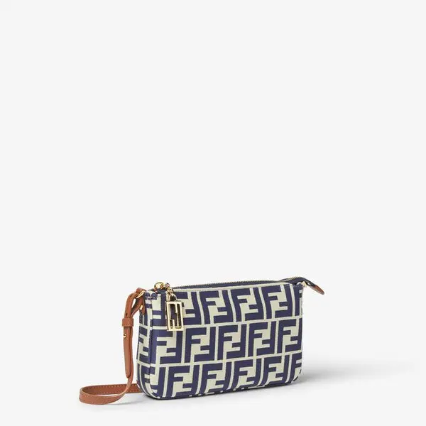 Fendi Ff Jacquard Baguette Pouch