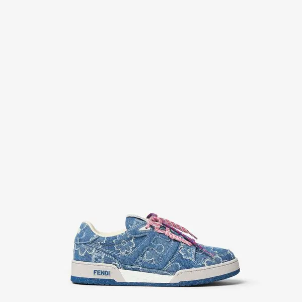 Fendi Match Ff Jacquard Slip-on Sneakers - Blue