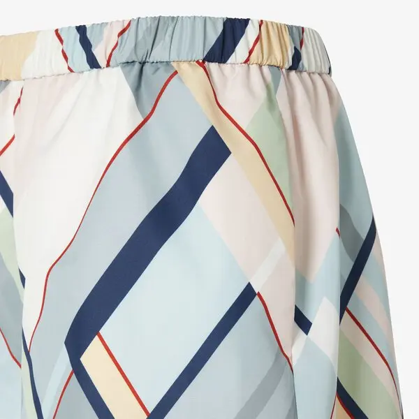 Fendi Maxi Stripe Motif Nylon Shorts
