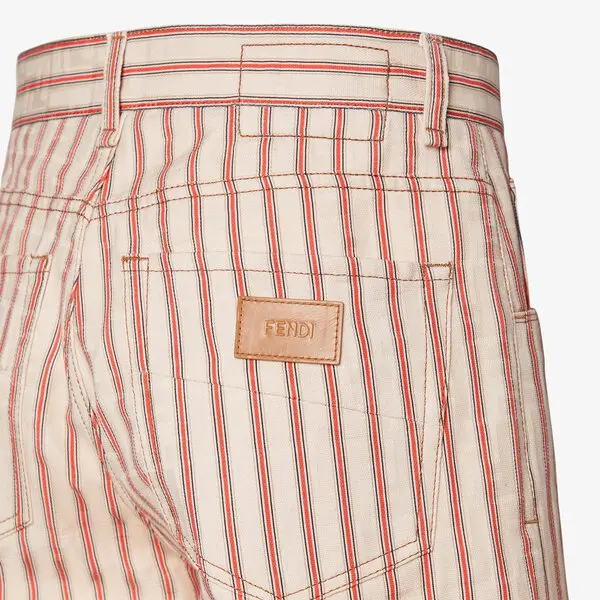 Fendi Ff Denim Bermuda Shorts
