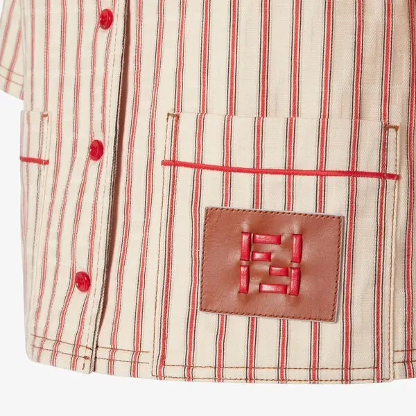 Fendi Ff Denim Boxy Shirt