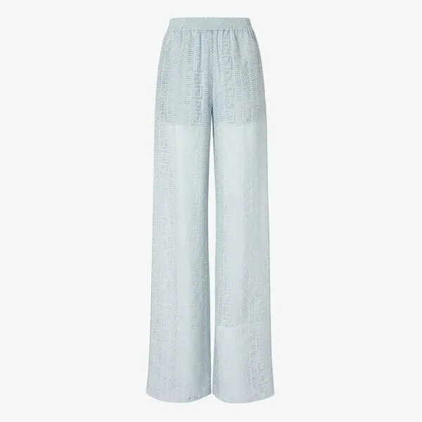 Fendi Flowing Pyjama Trousers - Light Blue
