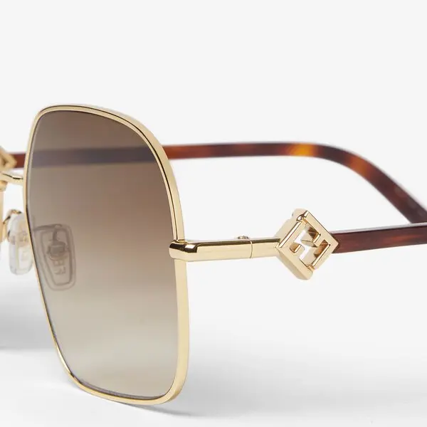 Fendi Ff Diamonds Sunglasses - Brown