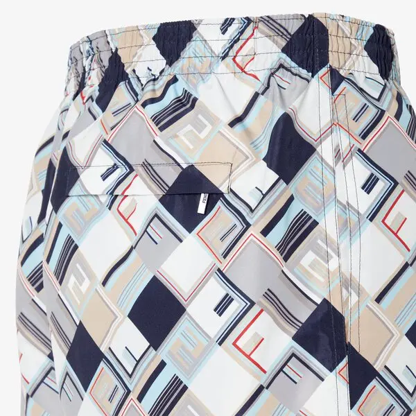 Fendi Ff Check Motif Swim Shorts