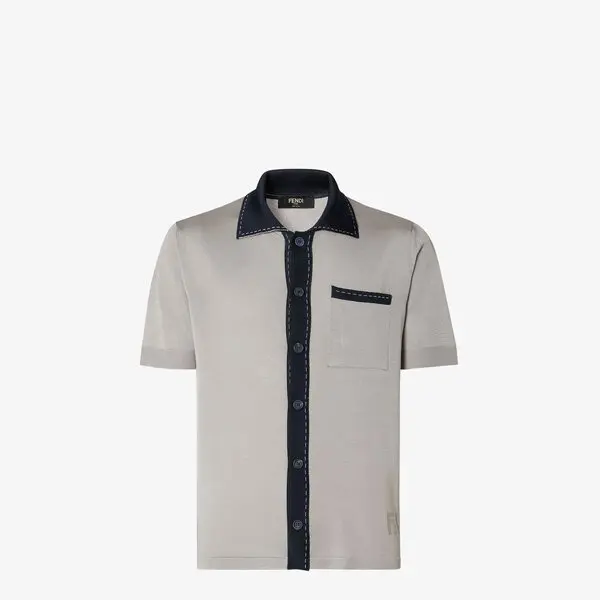 Fendi Short-sleeved Cardigan With Ff Logo