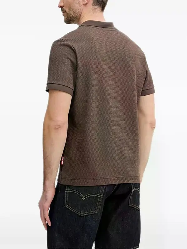 JOOP! Textured V-neck Polo Shirt